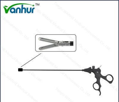 China Steel 5mm Laparoscopic Grasping Forceps with 21mm Head Length and Autraumatic Design for sale
