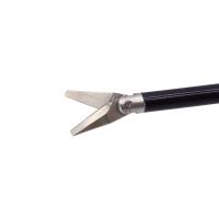 China 10mm Laparoscopic Instruments Left Curved Dual Action Scissors HF2006.8 Made of Steel for sale