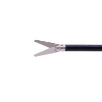 China 10mm Laparoscopic Instruments Left Curved Dual Action Scissors HF2006.8 Made of Steel for sale