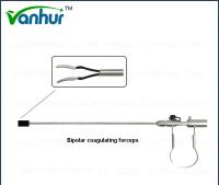 China Type 2 Bipolar Coagulating Forceps Spring Handle Surgical Clamp for Laparoscopy Instrument for sale