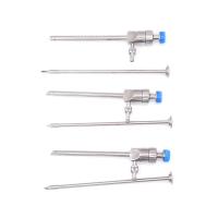 China Abdominal Medical Surgical Instruments Magnetic Safety Trocar with Protection in Steel for sale