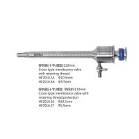China Reusable Retaining Spiral Cross-Type Membrane Valve Trocar for Laparoscopy Instrument for sale