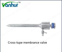 China Medical Surgical Instruments Reusable 3mm Pediatric Cross-Type Membrane Valve Trocar for sale