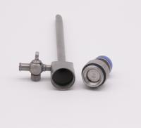 China Adult Group Laparoscopic Instrument Steel Magnetic Flap Valve Trocar with Protection for sale