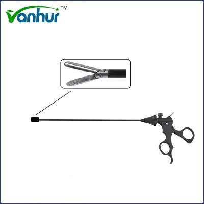 China Advanced Reusable 5mm Abdominal Laparoscope Instrument with Blunt Wavy Teeth Forceps for sale