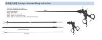 China HF2007.5 Customization 5mm Laparoscope Instrument Fenestrated and Hollow Forceps for sale
