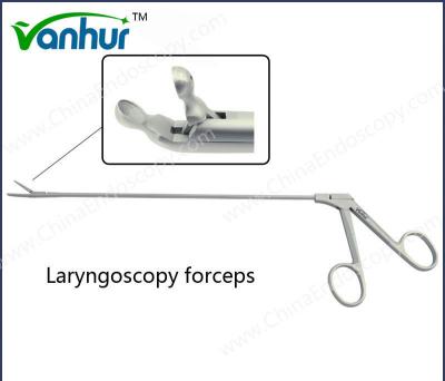 China OEM Acceptance 45° Upward Stainless Steel 230mm Laryngoscopy Forceps with Material for sale
