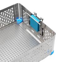 China 450x90x45mm Aluminium Alloy Endoscope Sterilization Case for Basic Medical Equipment for sale