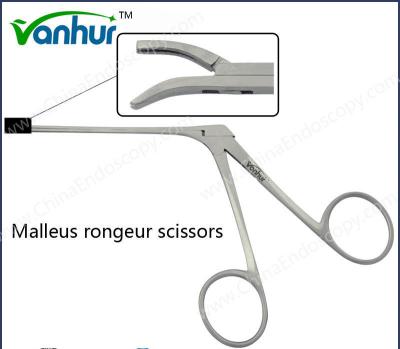 China Adult E.N.T Surgical Otoscope Instruments Stapes Install Forceps 5mm Curved for sale