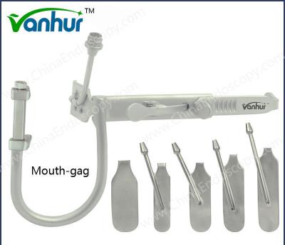China Adult Group E.N.T Laryngoscopy Instruments Mouth Gag with Optical Fiber within Your Budget for sale