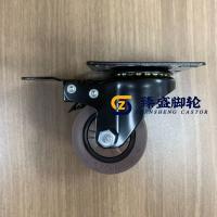 China 2 Inch TPR Caster Wheel 50mm Furniture Caster with Double Ball Bearings and Brake for sale