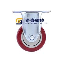 China 3 Inch 75mm Fixed Caster Wheels Medium Duty Single Ball Bearing Zinc Coated for sale