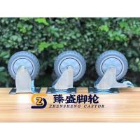 China TPE 4 Inch 100mm Heavy Duty Industrial Caster Wheel with Double Brake for sale
