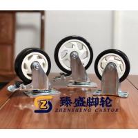 China Black PP Caster Wheels 100mm 4 Inch Heavy Duty Double Ball Bearings Swivel Caster for sale