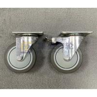 China 4 Inch 100mm TPR Caster Wheels with Single Ball Bearing 85 Shore A for Medium Duty Equipment for sale