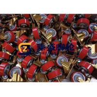 China 3 Inch 75mm Cast Iron Caster Wheel Double Ball Bearings Heavy Duty PU Trolley for sale
