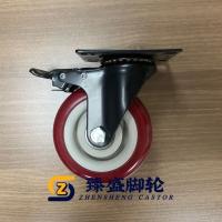 China CE 4 Inch Caster Wheels OEM PP Shipping Container Casters Red for sale
