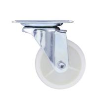 China 2 Inch Light Duty White PP Swivel Caster Wheel for Furniture Trolley 50mm for sale