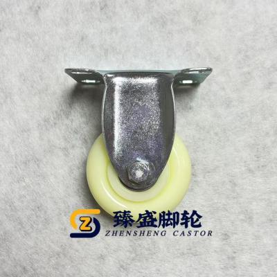 China 3 Inch White PP Medium Duty Fix type Equipment Caster Wheel for sale