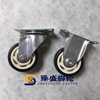 China Black PVC Caster 75mm swivel Industrial Wheels for sale