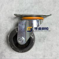 China 3 Inch Full Black TPR Caster With Zinc Coating And Anti-dust Ring for sale