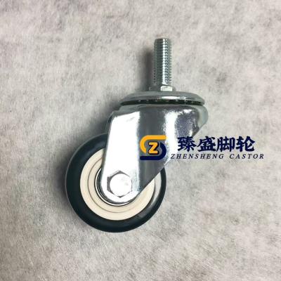 China 2.5 inch Swivel M12*30 Caster Wheels PP Trolley Caster Wheels for sale