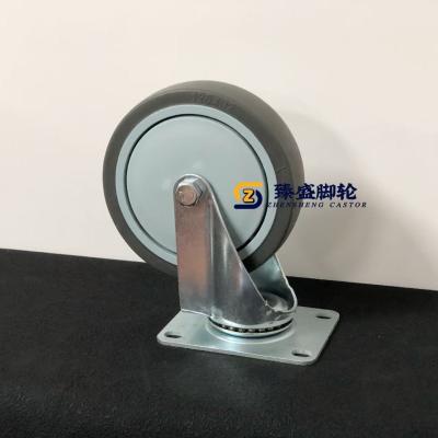 China OEM Swivel TPR Wheel ISO Thermoplastic Rubber Caster for sale
