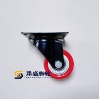 China ISO OEM Light Red PVC Swivel Casters 50mm Chair Casters for sale