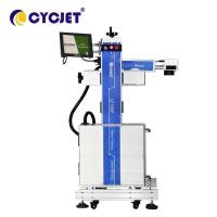 China CYCJET LF100F Fiber Fly Laser Marking Machine For Metal / Pipes 100W for sale