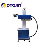 China Large Screen CYCJET Green Laser Marking Machine 5W Flying Coding for sale
