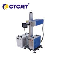 China Large Screen CYCJET Green Laser Marking Machine 5W Flying Coding for sale