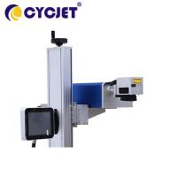 China Large Screen CYCJET Green Laser Marking Machine 5W Flying Coding for sale