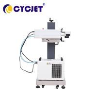 China CYCJET Industry Fly Fiber Laser Marking Machine LG Printer 3W for sale