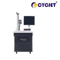 China Portable Desktop Coding And Marking Machine LF30 Laser Printer For Iron Engrave for sale