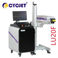 China 335um 20w Multi - Languages Fly UV Laser Marking Machine For Printing On Acrylic for sale