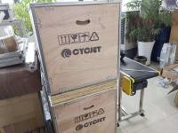 China Wooden Case Industrial Large Character Inkjet Printer Max 50mm Text Printing for sale