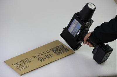 China Cardboard Box Large Font Smart Printer 80mm Text Logo Manual Printing for sale
