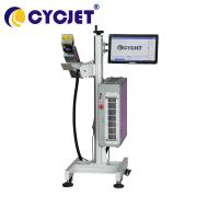 China Fly Fiber Laser Printing Machine 200w ALUM Inkjet Industrial Printers for sale