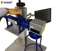 China CYCJET 20W Portable Handheld Fiber Laser Coding and Marking Machine For Metal for sale