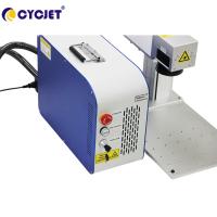 China Metal Logo Laser Coding And Marking Machine 30W Portable Fiber Laser Printing Machine for sale