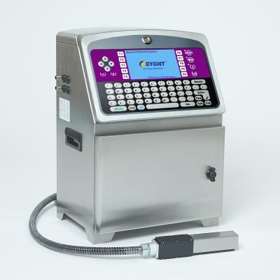China Pigment Ink Cij Continuous Inkjet Printer Expiry Date Coder For Carton Plastic Tube for sale