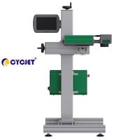China Fiber Fly Laser Marking Machine For Black HDPE Pipe for sale