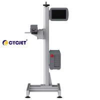 China Fiber Fly Laser Marking Machine For Black HDPE Pipe for sale