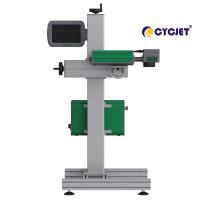 China High Speed Laser Marking Machine Fiber Fly Laser Printer For Cable / Wire for sale