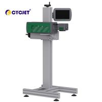 China CYCJET LC30F Fly Laser Marking Machine For Glass Bottle Date Marking Printer for sale