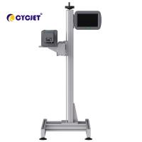 China CYCJET LC30F Fly Laser Marking Machine For Glass Bottle Date Marking Printer for sale