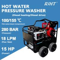 China RJHT-2818 Diesel Hot Water High Pressure Cleaning Machine Industrial Hot Water High Pressure Cleaning Machine Outdoor Cleaning 280bar for sale