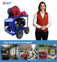 China RJHT-500S 200bar Gasoline-powered Mobile Pipeline Sludge Dredging Machine with 40L Flow Rate for Sewage Drainage for sale
