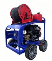 China RJHT-500S 200bar Gasoline-powered Mobile Pipeline Sludge Dredging Machine with 40L Flow Rate for Sewage Drainage for sale