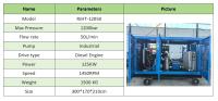 China RJHT-12050 Ultra High Pressure Cleaning Machine with 1200 bar pressure Diesel driven and 125KW power for industrial cleaning for sale